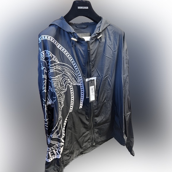 Versace | Jackets & Coats | Versace Mens Black Medusa Hooded ...